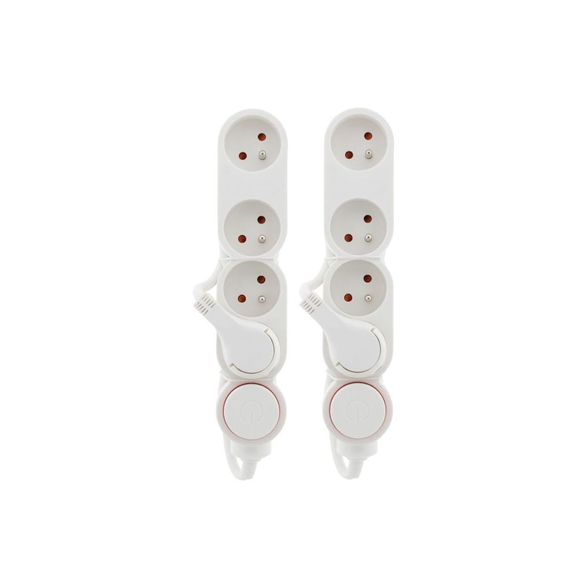 Multiprise ESSENTIELB Pack de 2 multiprises x4 Prises | Leroy Merlin