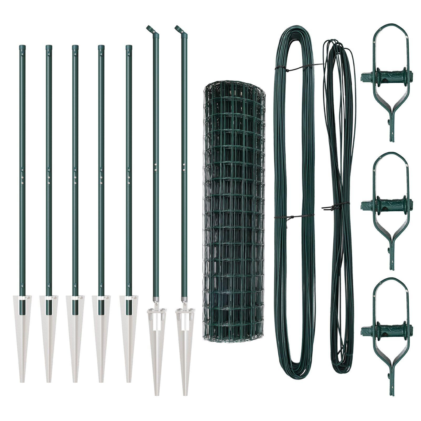 Reja con postes Verde 1.4 x 10 m Acero | Leroy Merlin