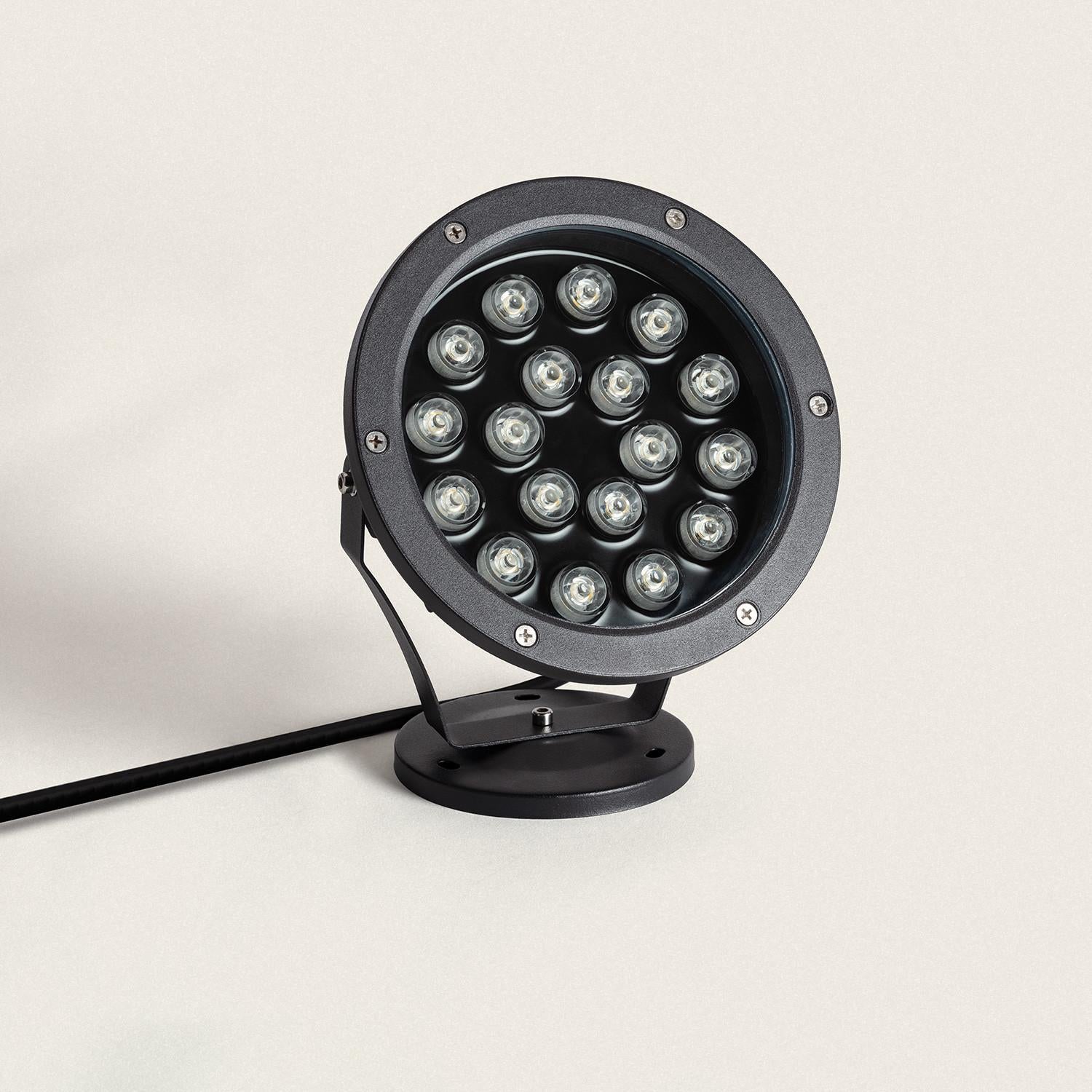 Ledkia Foco Exterior LED 18W Colmar Blanco Cálido 3000K 60º | Leroy Merlin