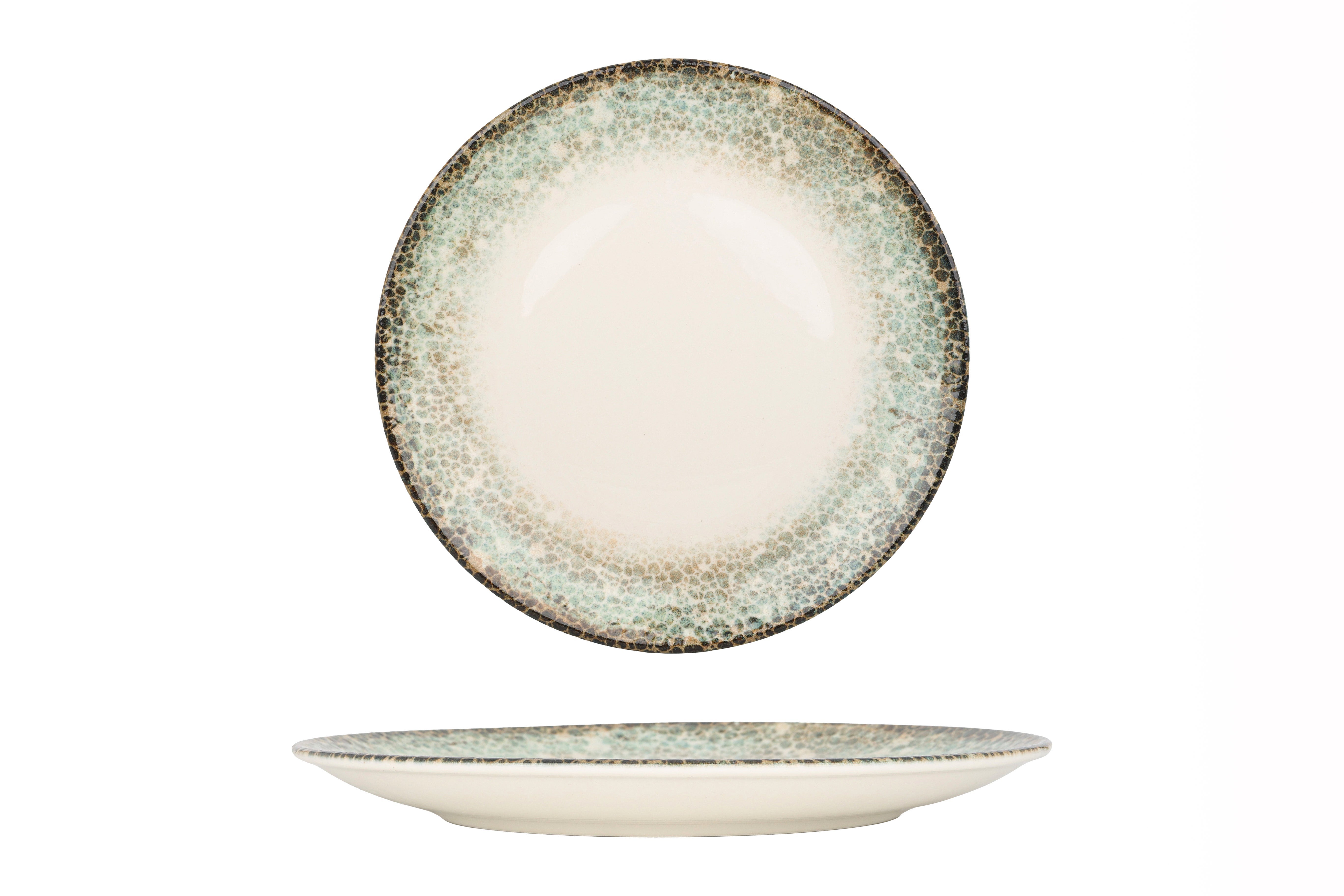 Kütahya Porselen Assiette à dîner - Rust Green - Porcelaine - 25 cm ...