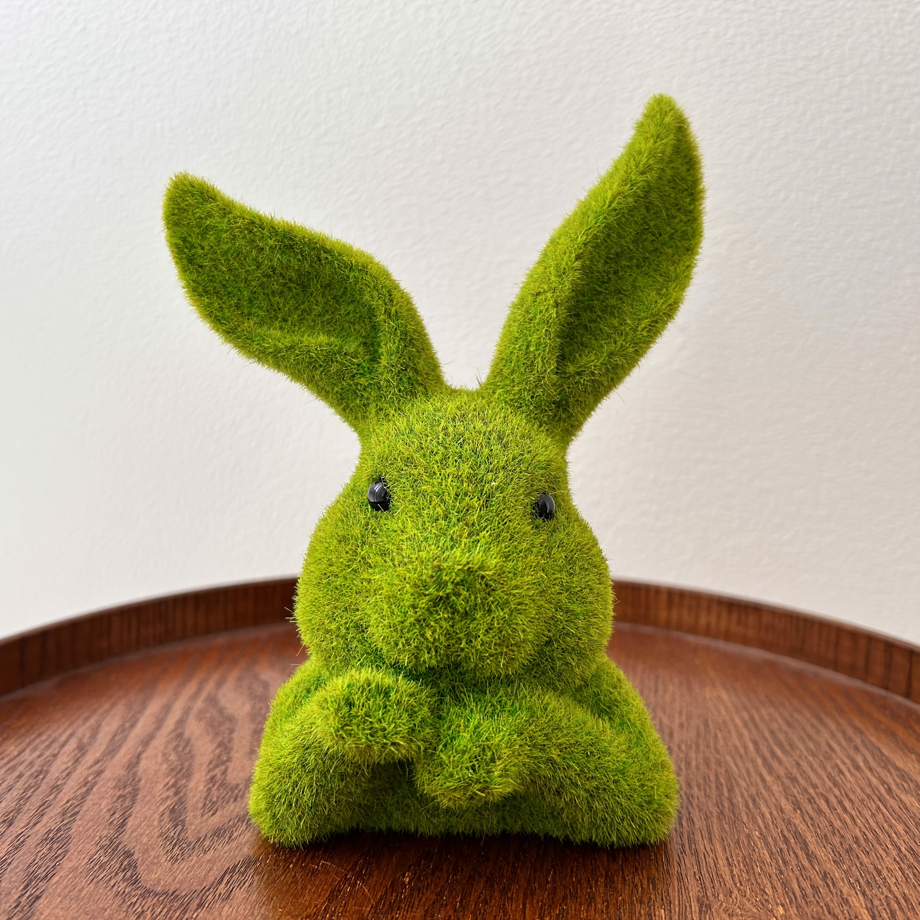 BEXTCOK Statue de lapin en peluche recouverte de mousse, un objet ...