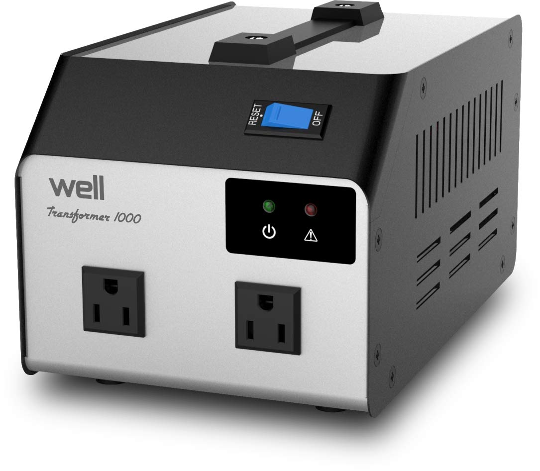 Well - Trasformatore di tensione 220 V > 110 V, 1000 VA, 2 uscite ...