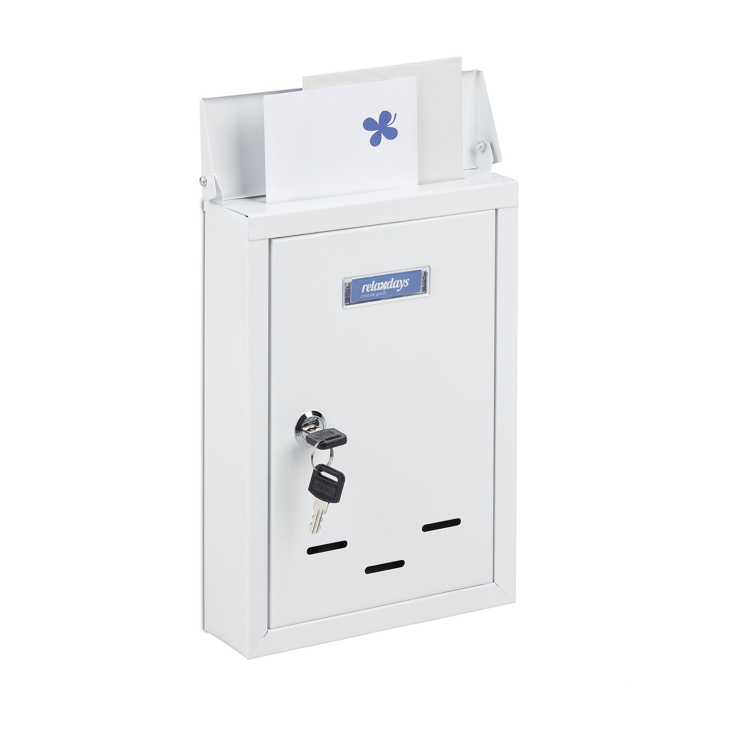 Relaxdays Box with Name Plate Cassetta della Posta con Targhetta ...