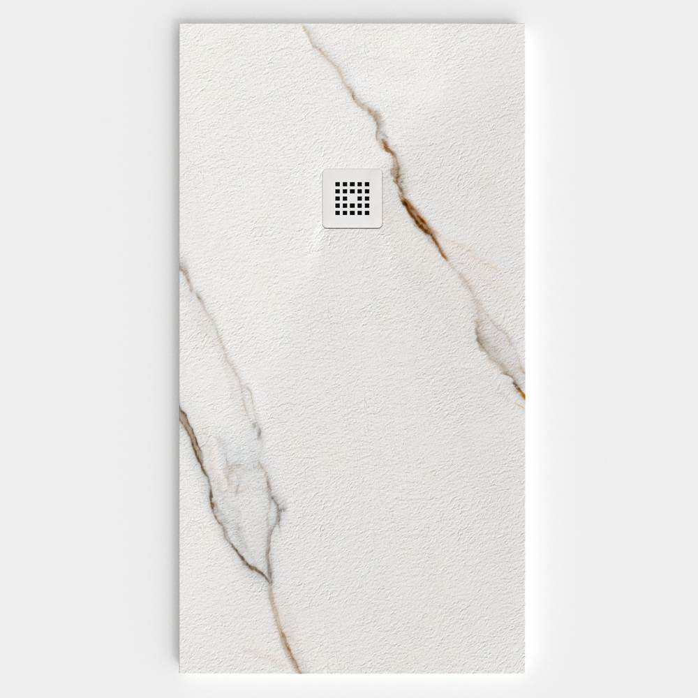 VAROBATH | Plato de ducha 3D 90x100 - Efecto marmol JURELLA | Leroy Merlin