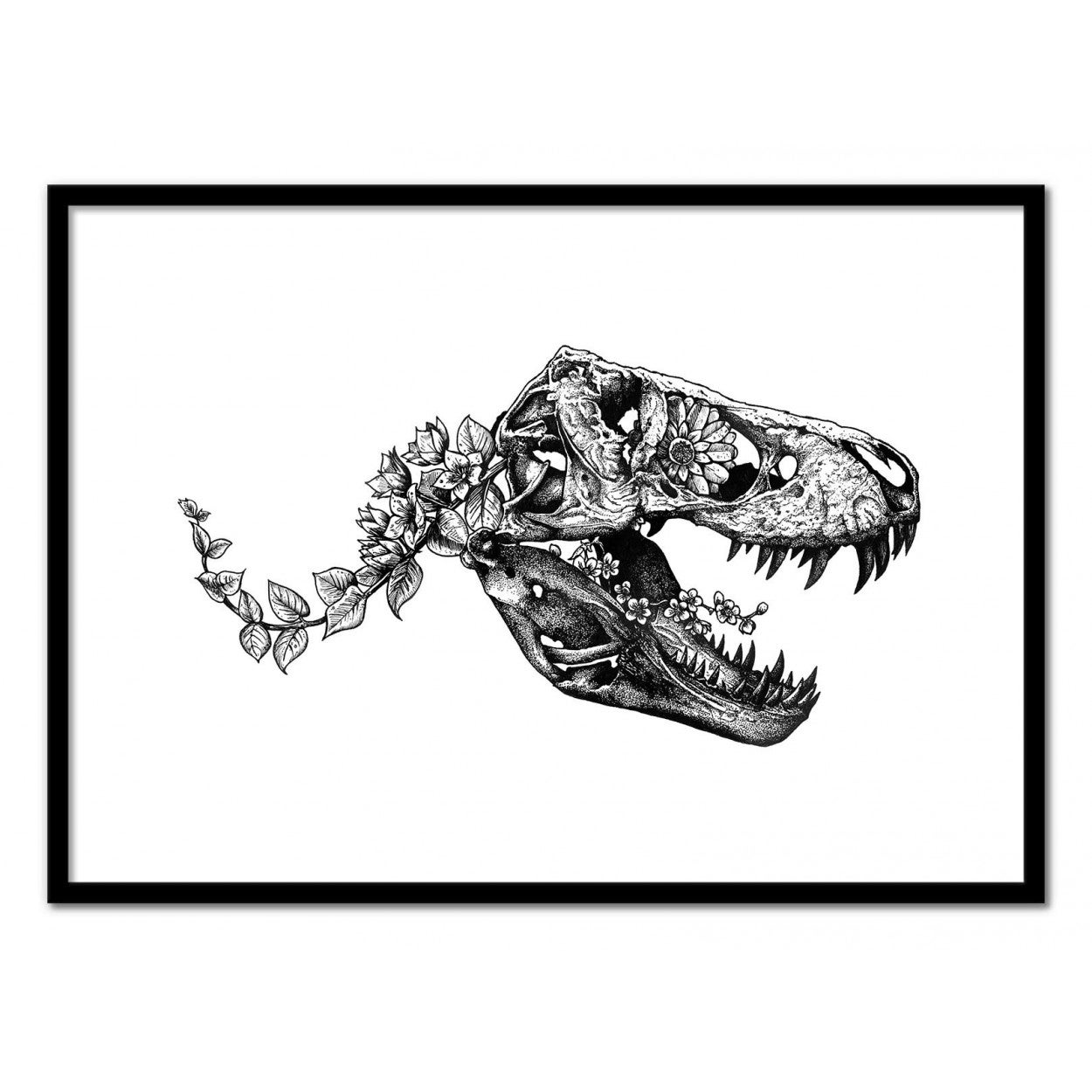 Art-Poster - The T-Rex - Nicolas Côme - avec cadre noir 30 x 40 cm ...