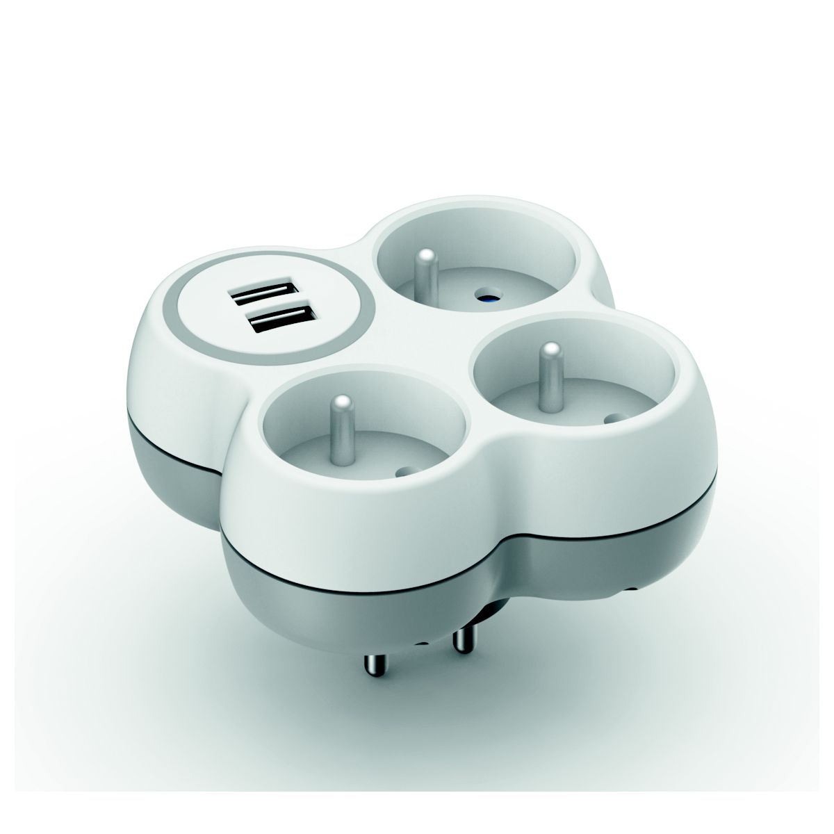 Tripla 2P + T + 2 porte USB SC | Leroy Merlin