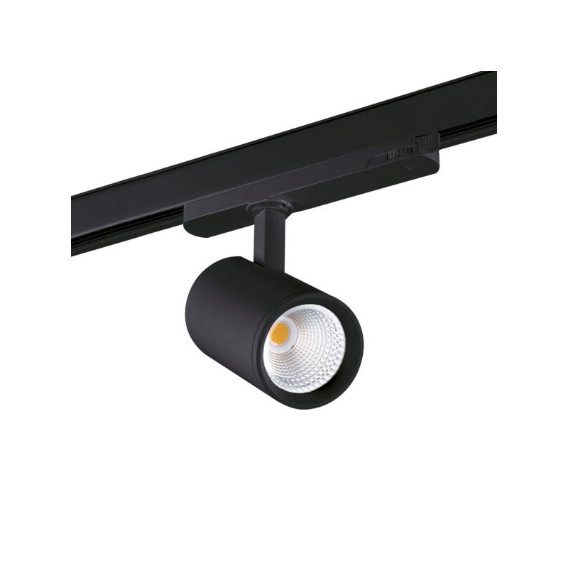 Projecteur LED sur Rail AC220-240V 18W 1700lm 60° IP20 Noir - Blanc ...
