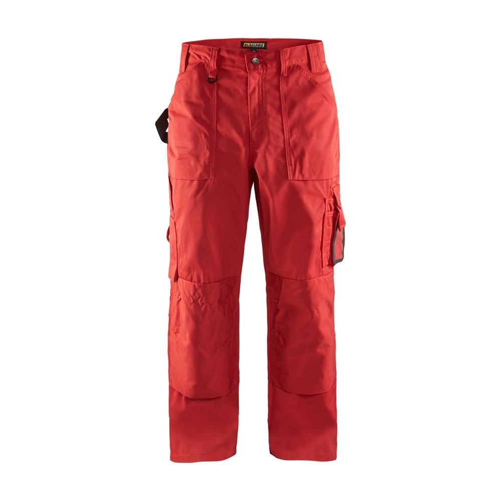 Pantalon de travail multipoche Blaklader artisan polycoton Rouge 42 ...