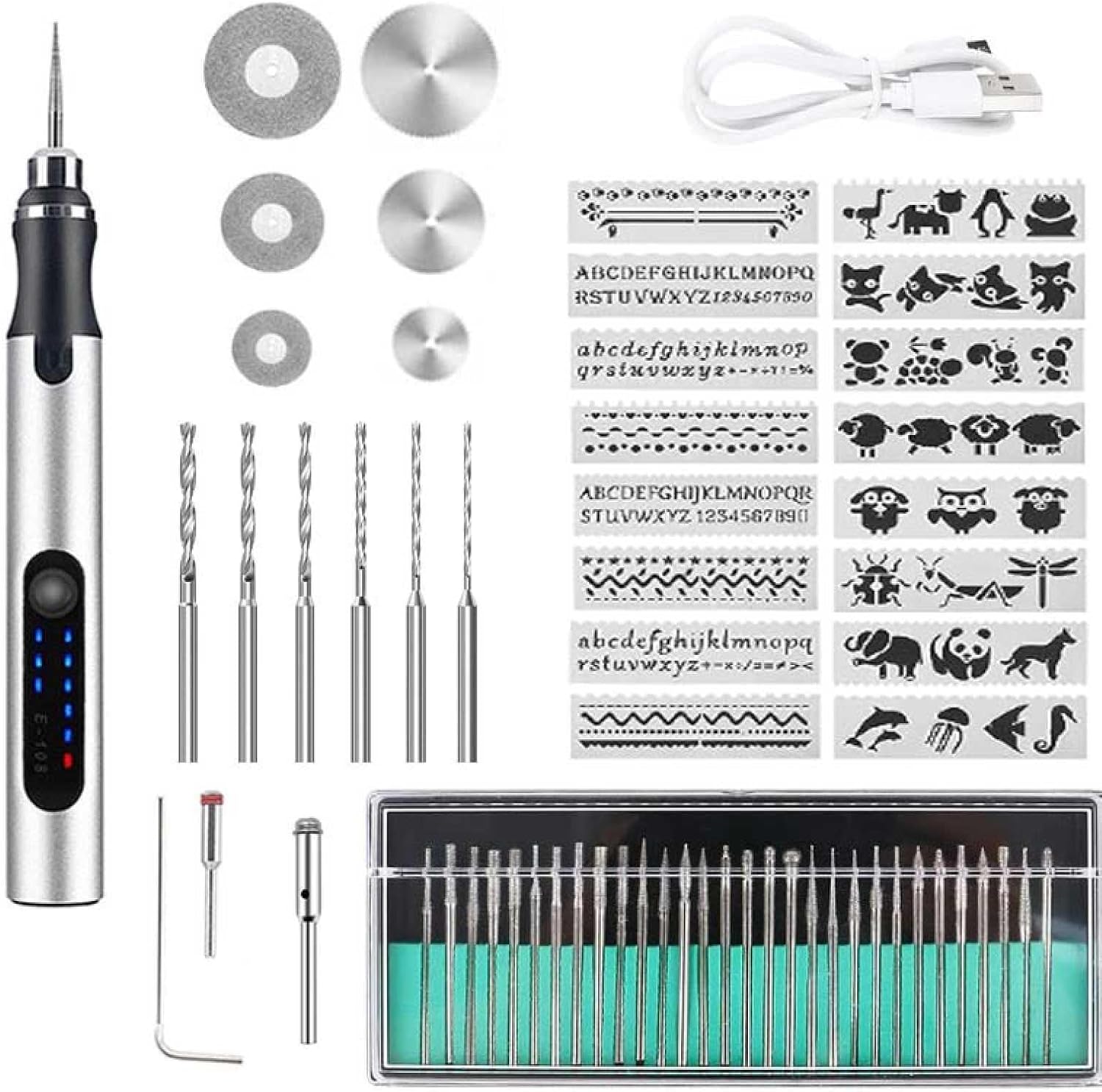 Machine à graver électrique - 3 réglages de vitesse - Outil de gravure ...