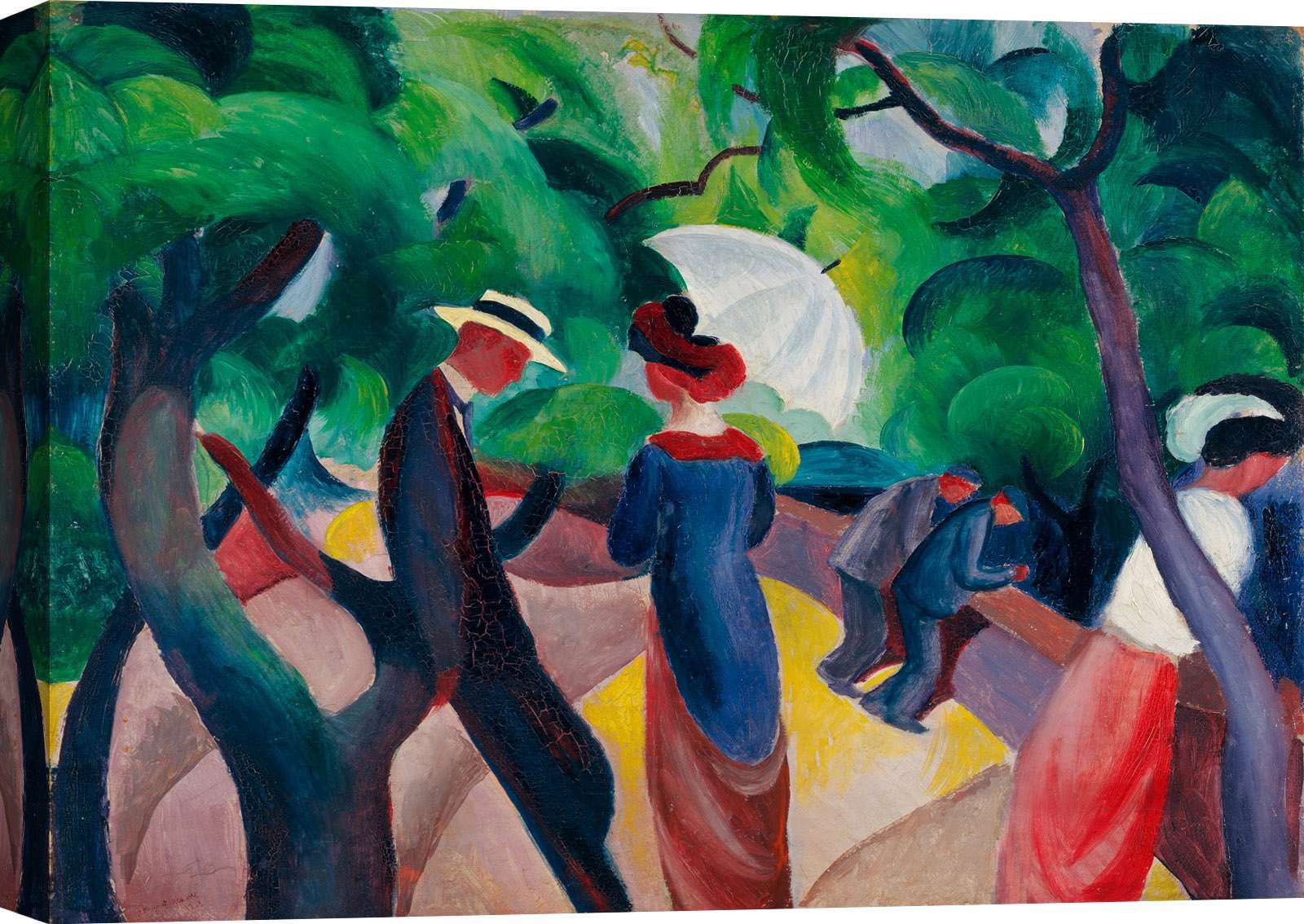 Tableau d'art moderne - impression sur toile - August Macke, Promenade ...