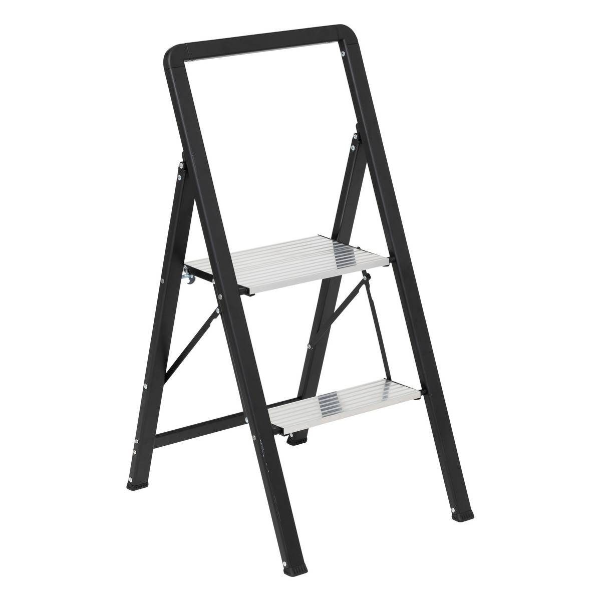 Marchepied en aluminium gris 2 marches h83cm - 5five | Leroy Merlin