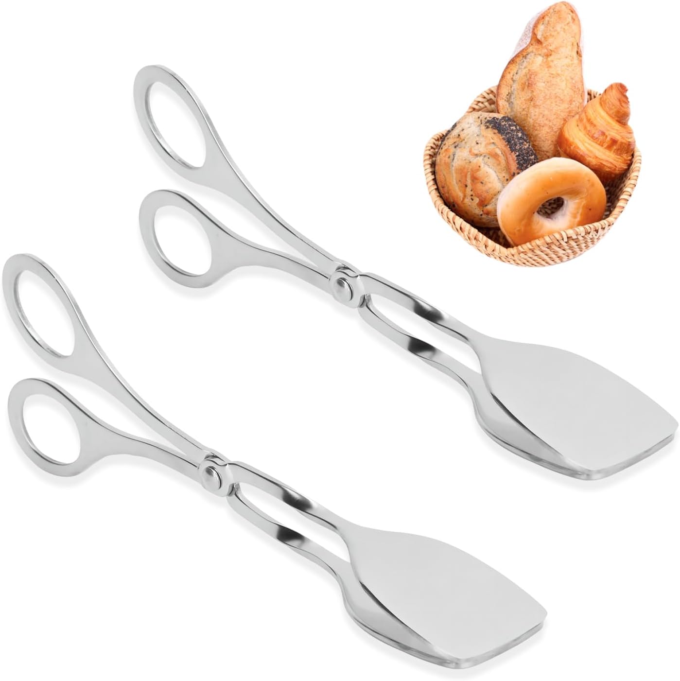 Juego de pinzas para buffet Pinzas para ensalada con mango tijera ...