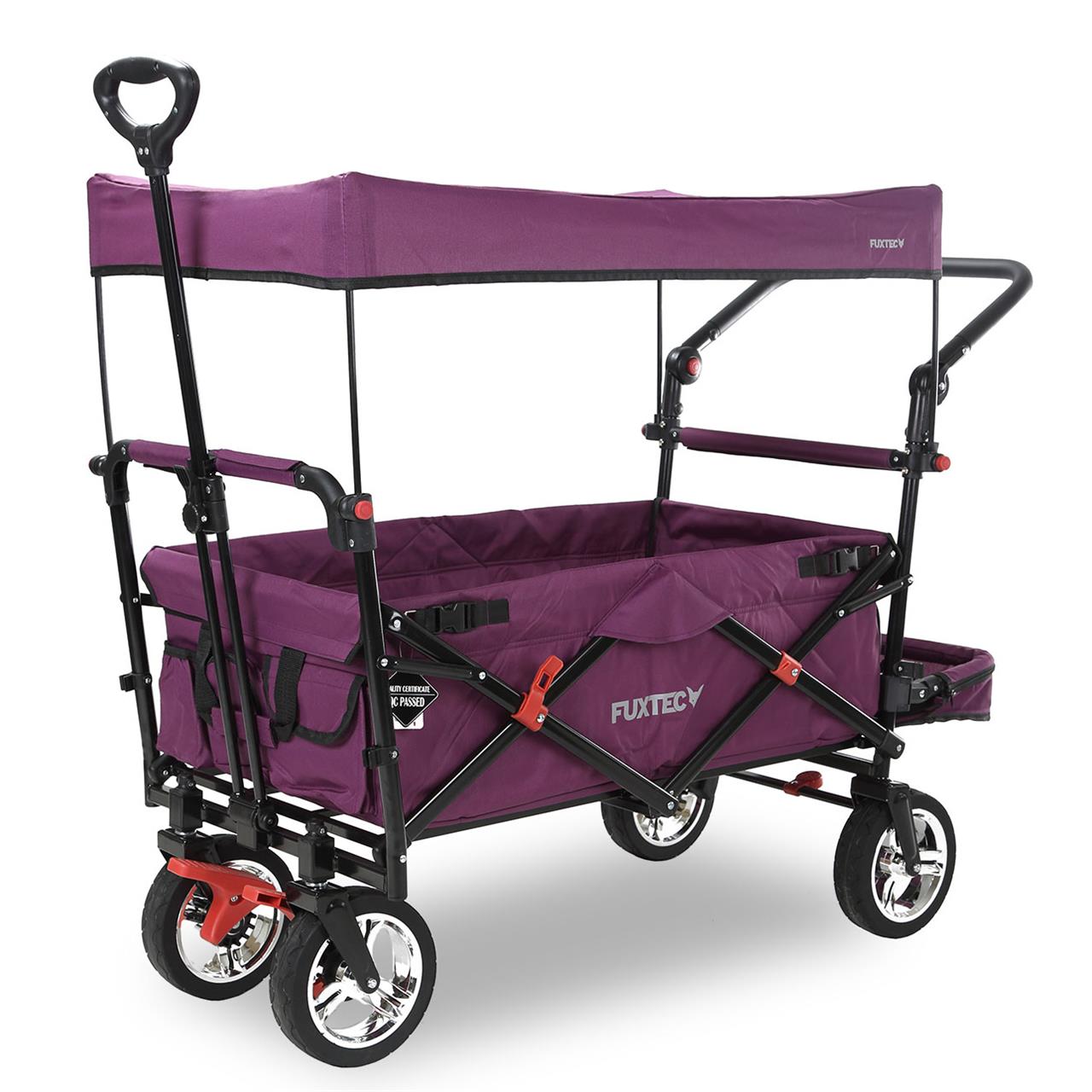 Chariot de transport pliable pourpre - FUXTEC Smart Cruiser - transport ...