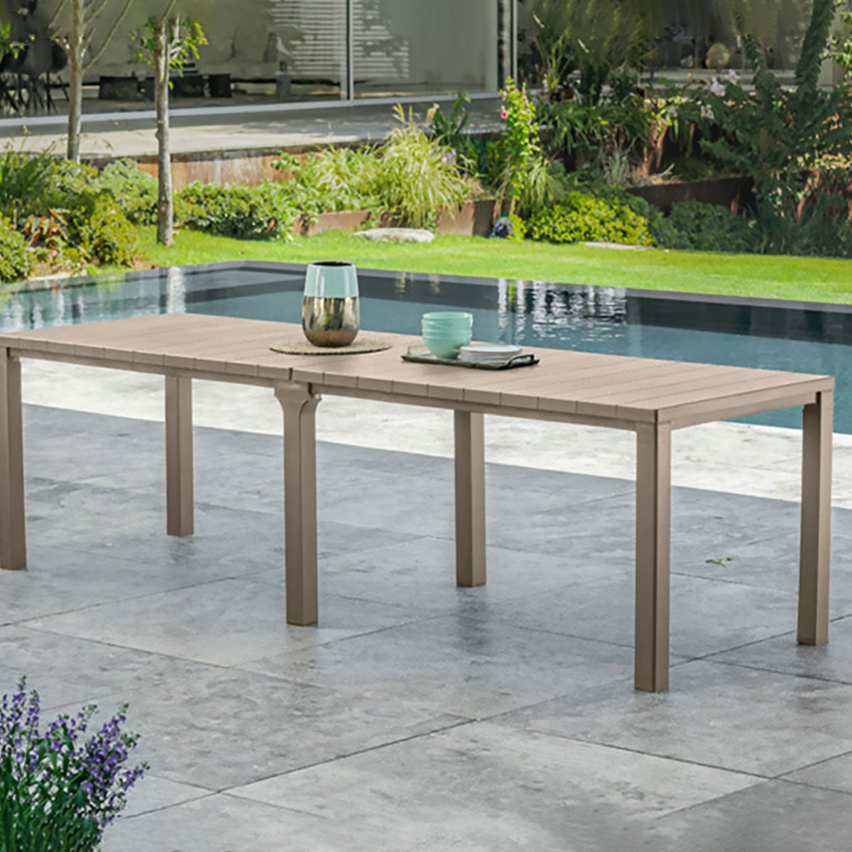 Keter Table Julie Double Cappuccino | Leroy Merlin