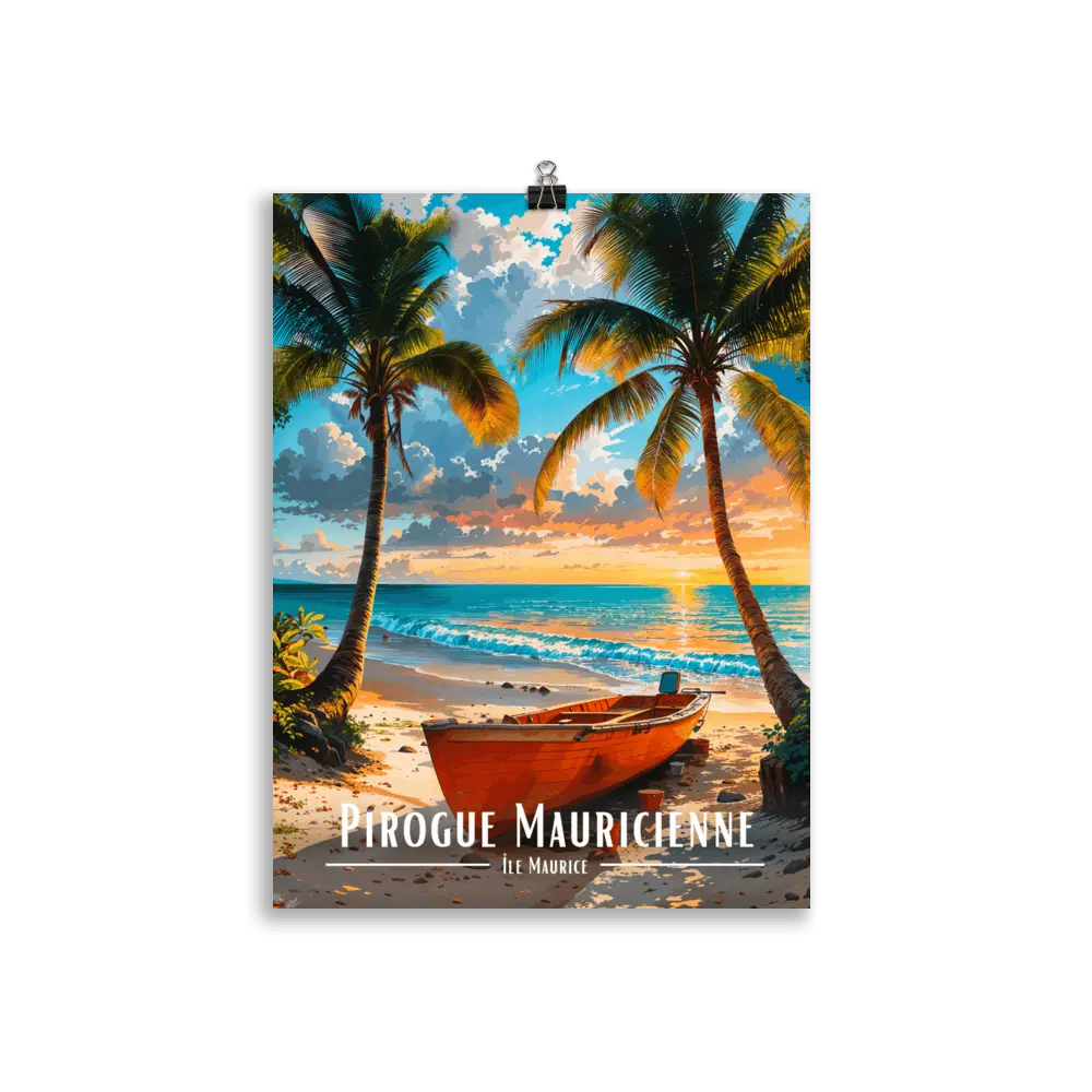 Affiche de Maurice 'Pirogue Mauricienne' | Leroy Merlin