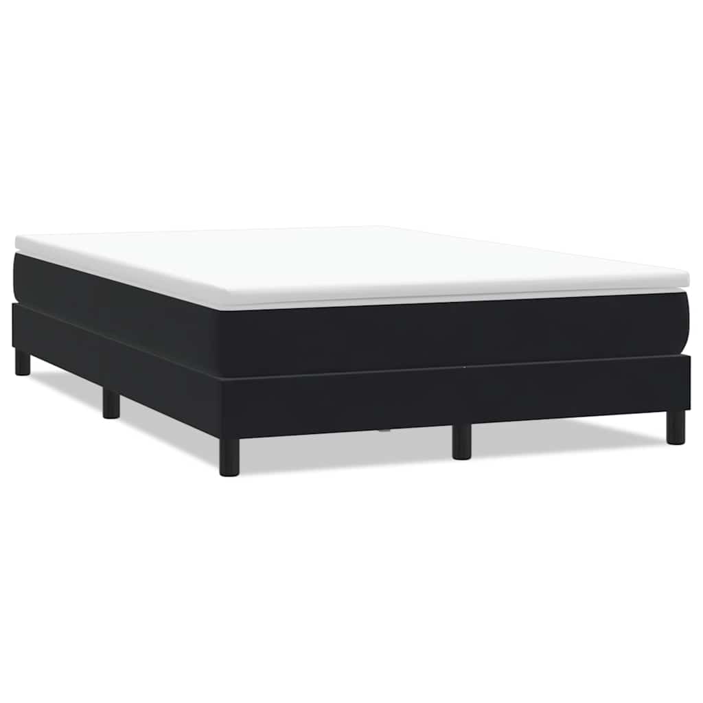 Cama box spring sin colchón cuero sintético negro 160x210 cm | Leroy Merlin