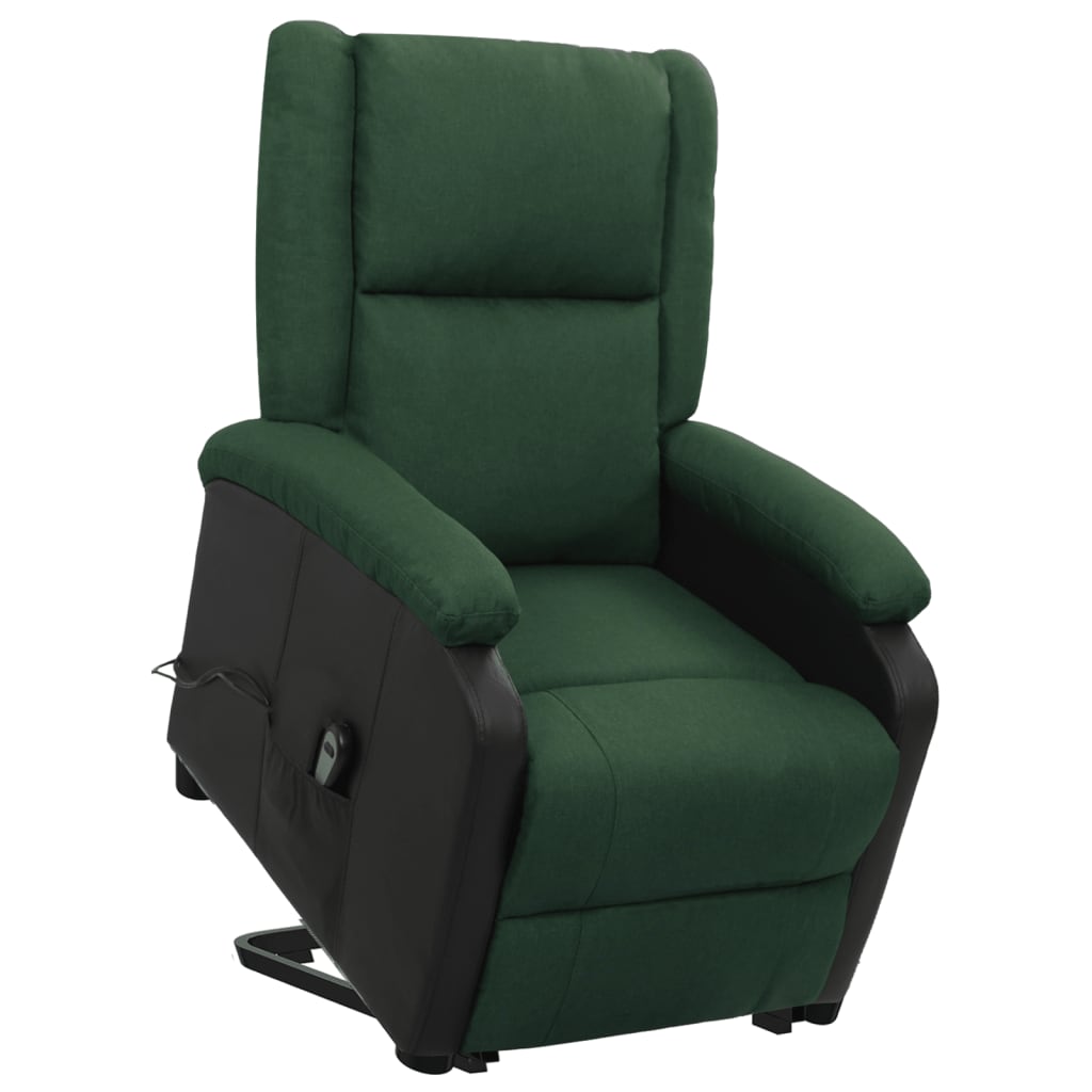 Fauteuil inclinable Vert foncé Tissu vidaXL | Leroy Merlin