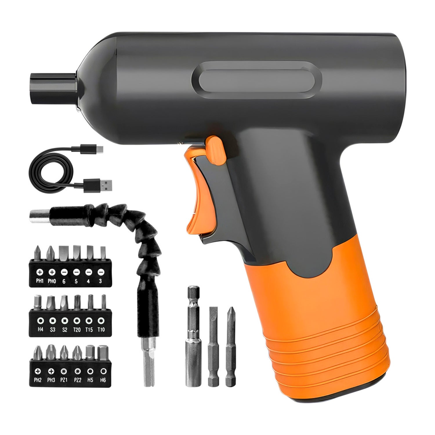 DAM Cacciavite elettrico mini trapano, con batteria, set di accessori e ...