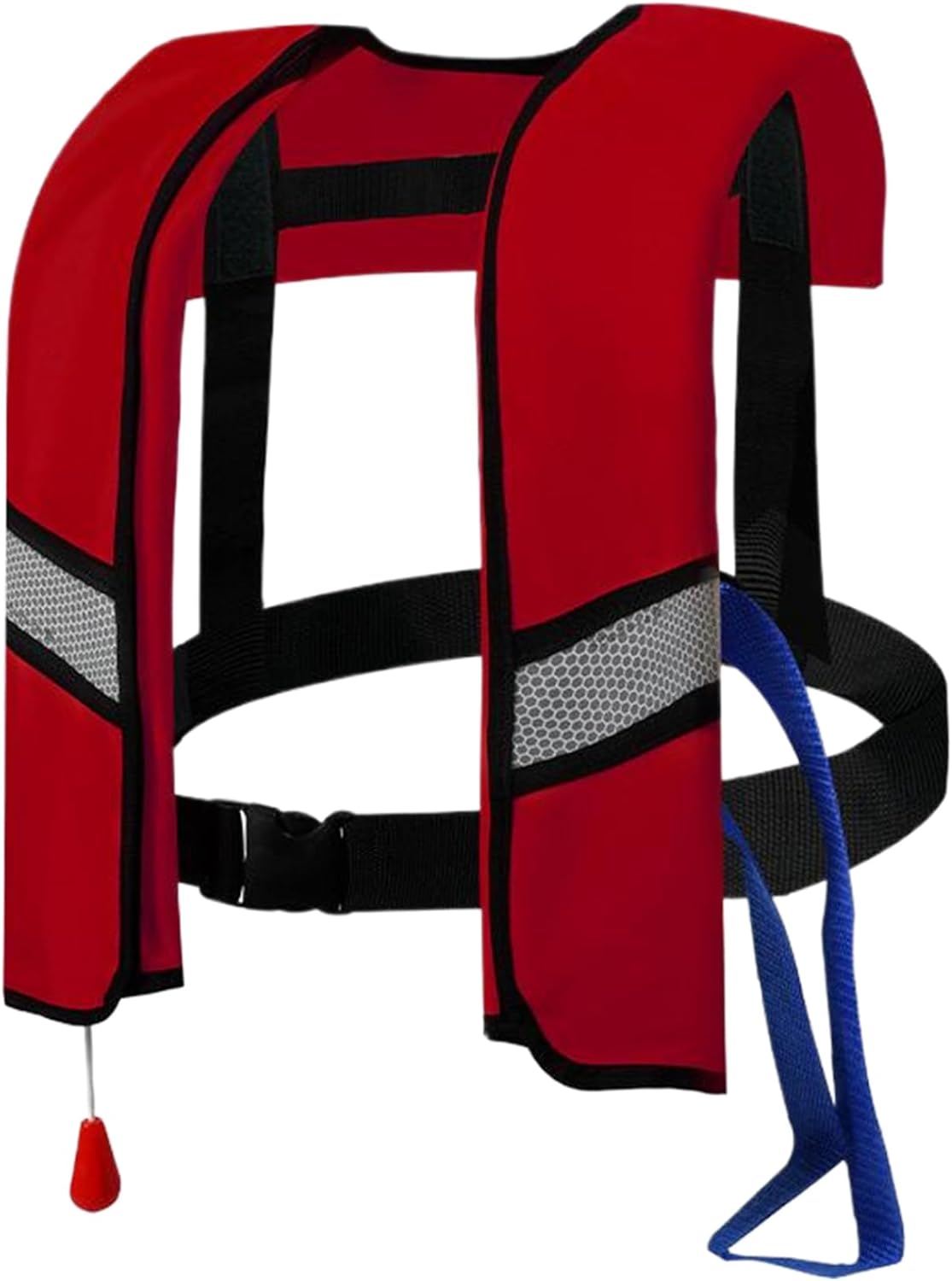(Rojo) inflable automático genérico: chaleco flotante ligero con ...