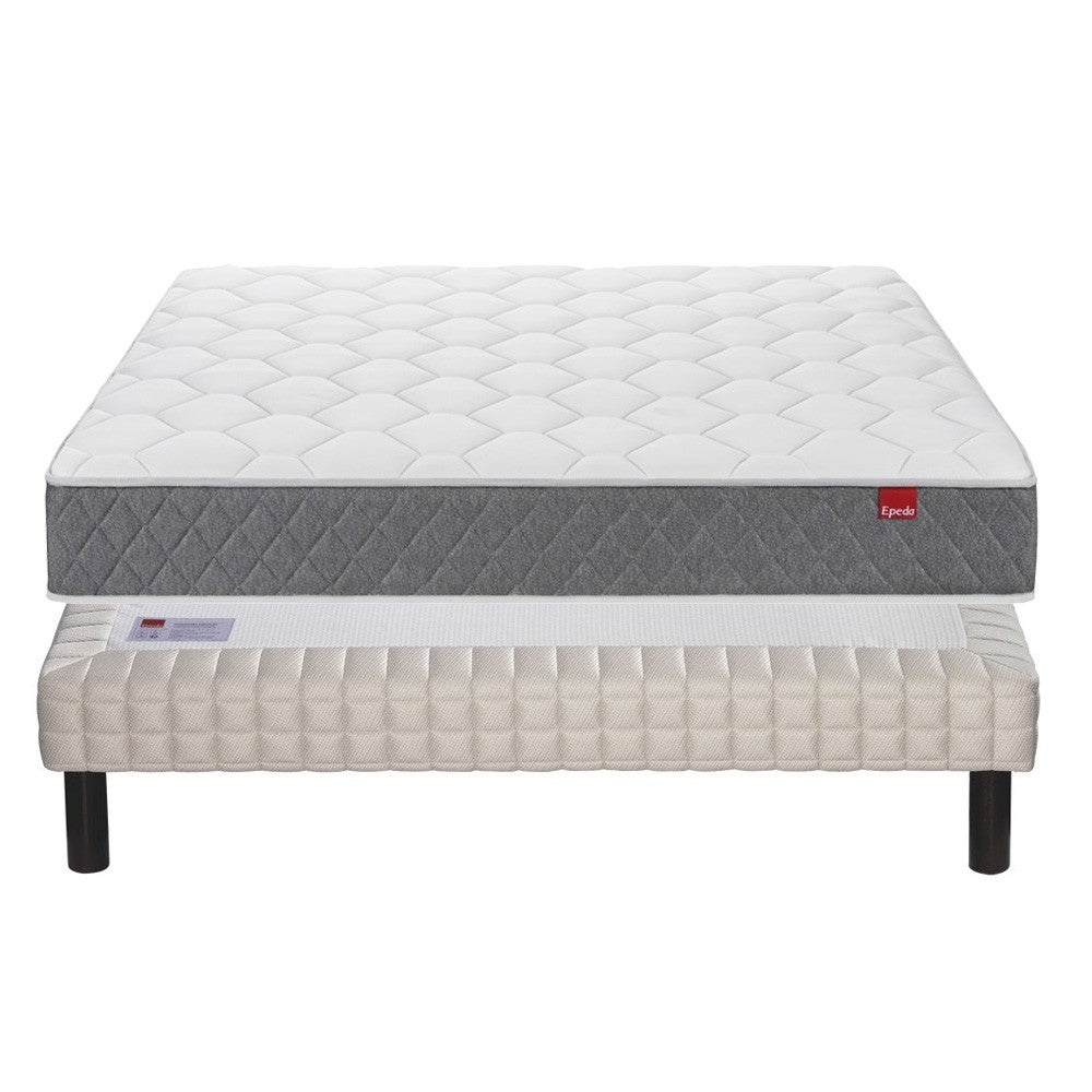 Ensemble Epeda SPLENDEUR Sommier Confort Medium 160x200 - Double ...