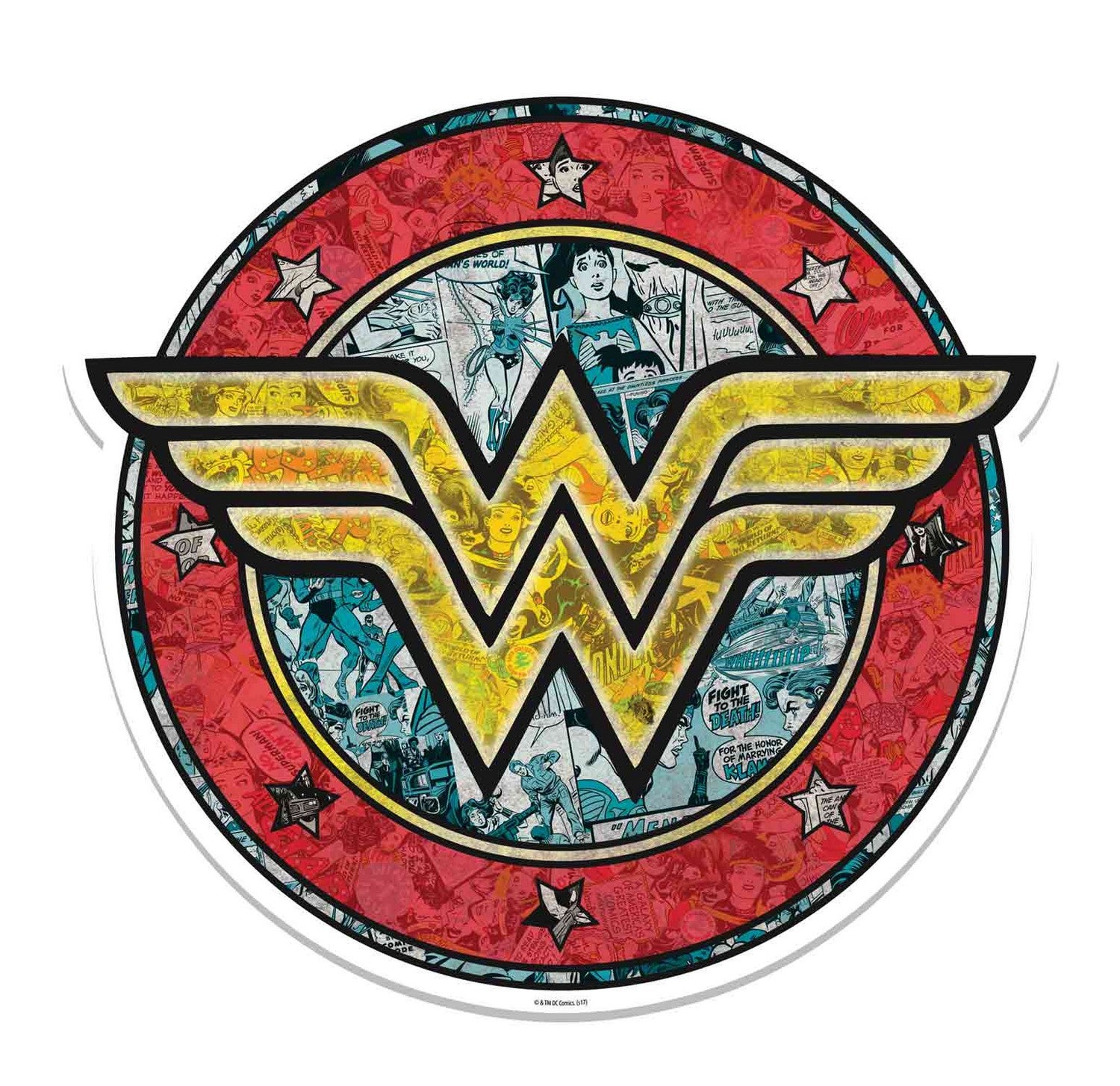 Blason mural en carton Wonder Woman Shield 68 cm | Leroy Merlin