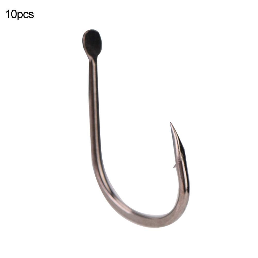 Lot de 100 hameçons de pêche en acier à haute teneur en carbone avec ...