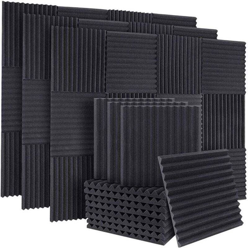 50 PièCes Panneaux Insonorisants en Mousse InsonoriséE Acoustique D ...