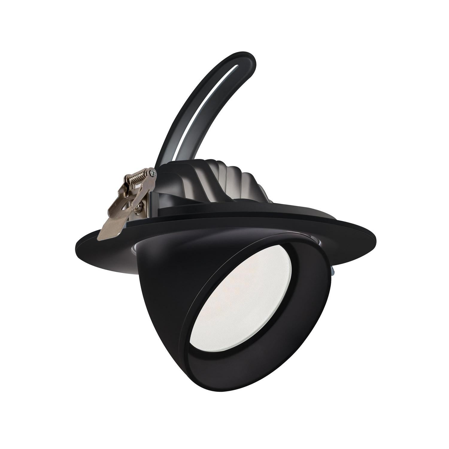 Ledkia Foco Downlight Direccionable Circular LED 38W 120 lm/W CCT Negro ...