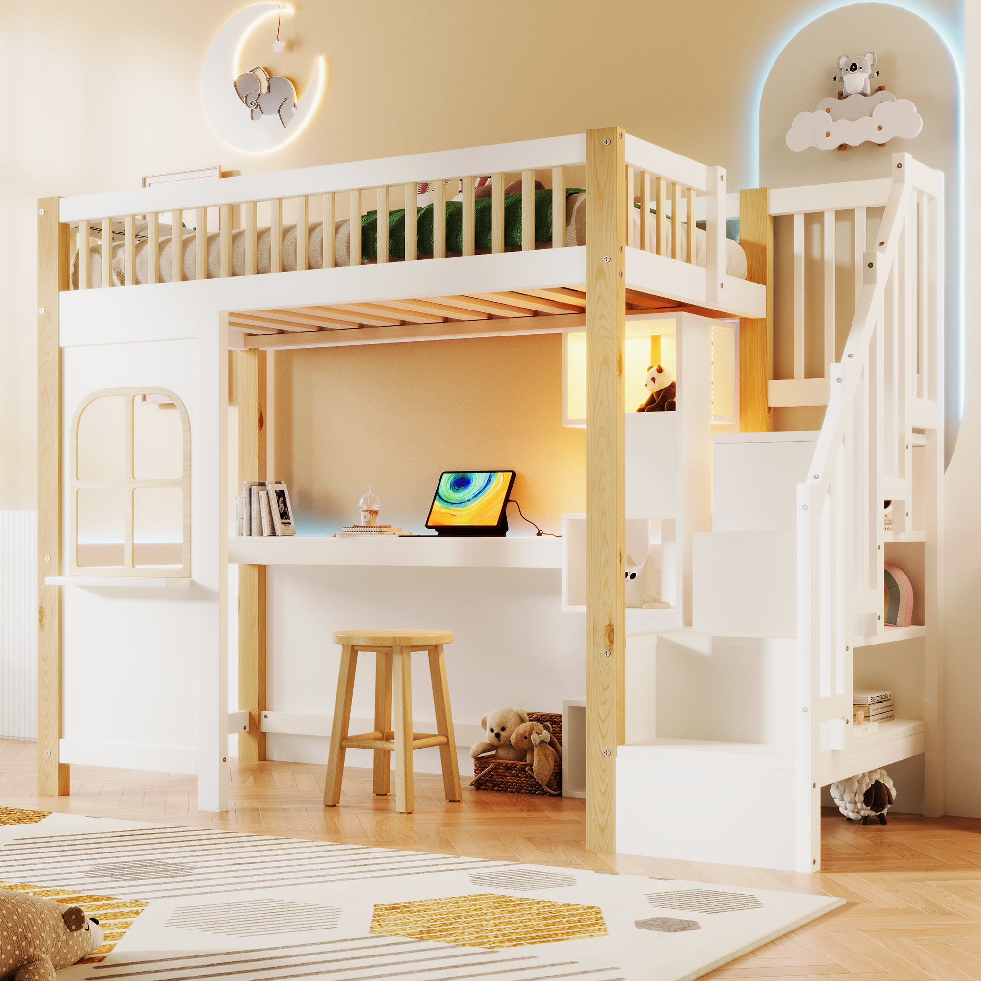 Lit Mezzanine Enfant Avec Rangement