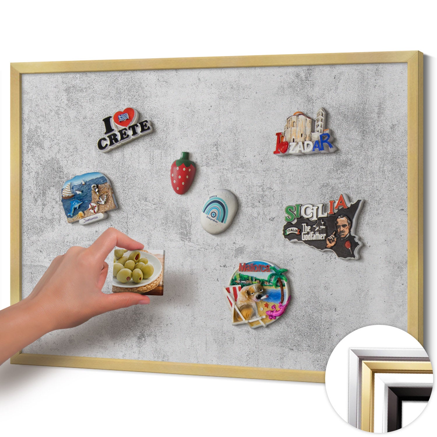 Lavagna magnetica per calamite ideale per foto, note e ricordi ...