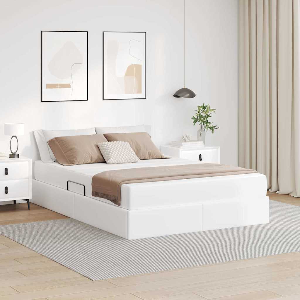 Cama con almacenamiento y colchón con colchón 2 pcs Cuero | Leroy Merlin