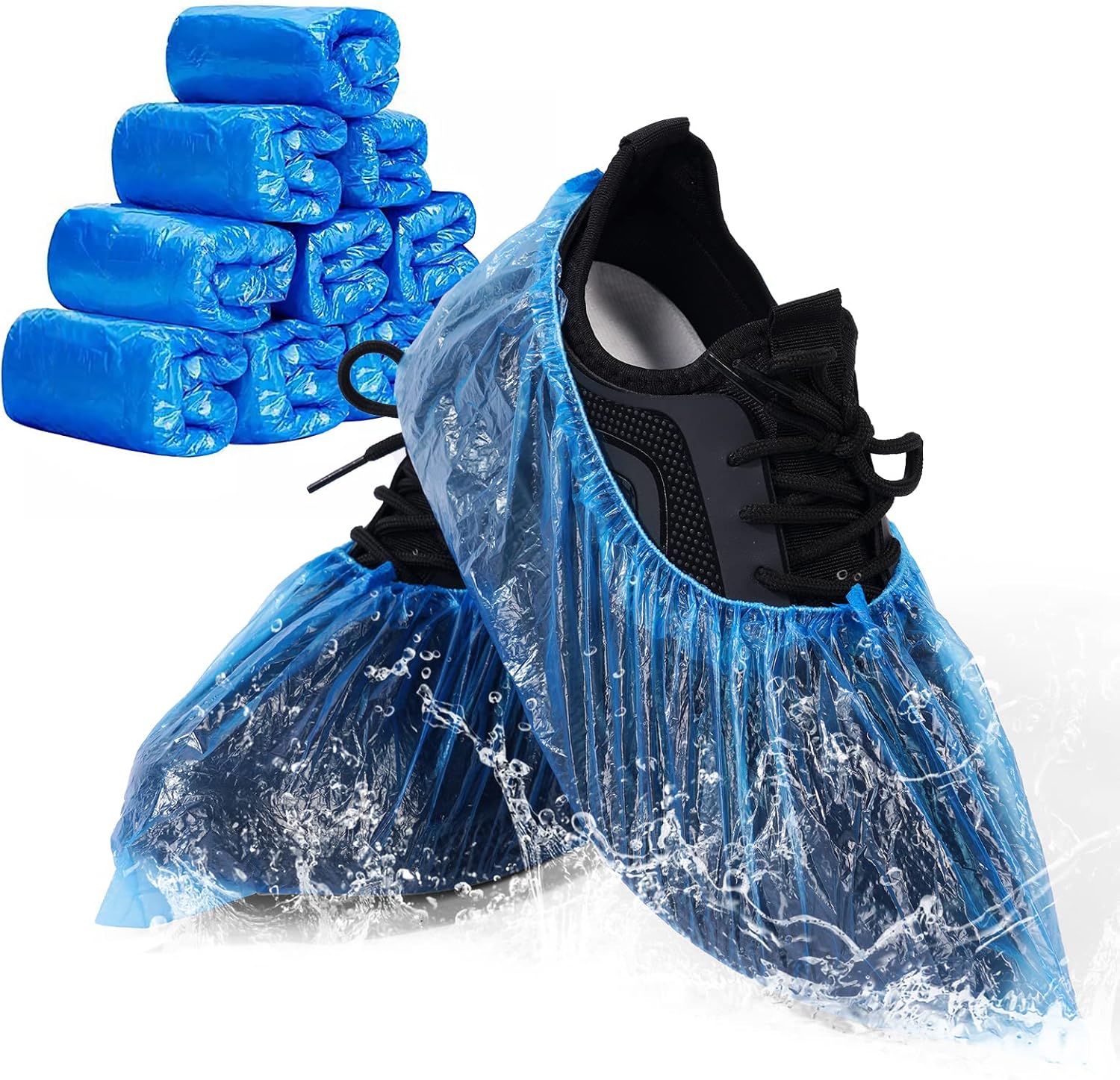 100pcs PE Couvre Chaussure, Couvre-Chaussures Jetables, Jetables en ...