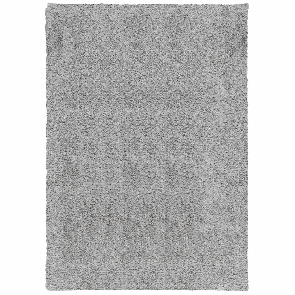 Tapis Salon | Tapis Chambre | Tapis shaggy à poils longs moderne gris ...