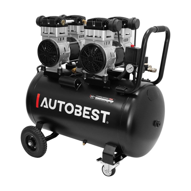 Compresseur 4 cylindres silencieux 100L | Leroy Merlin