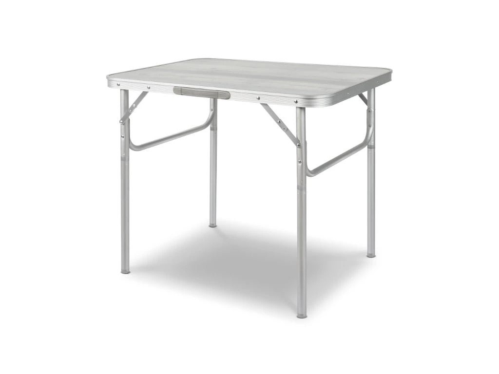 Mesa plegable de camping regulable de aluminio con tablero MDF efecto ...