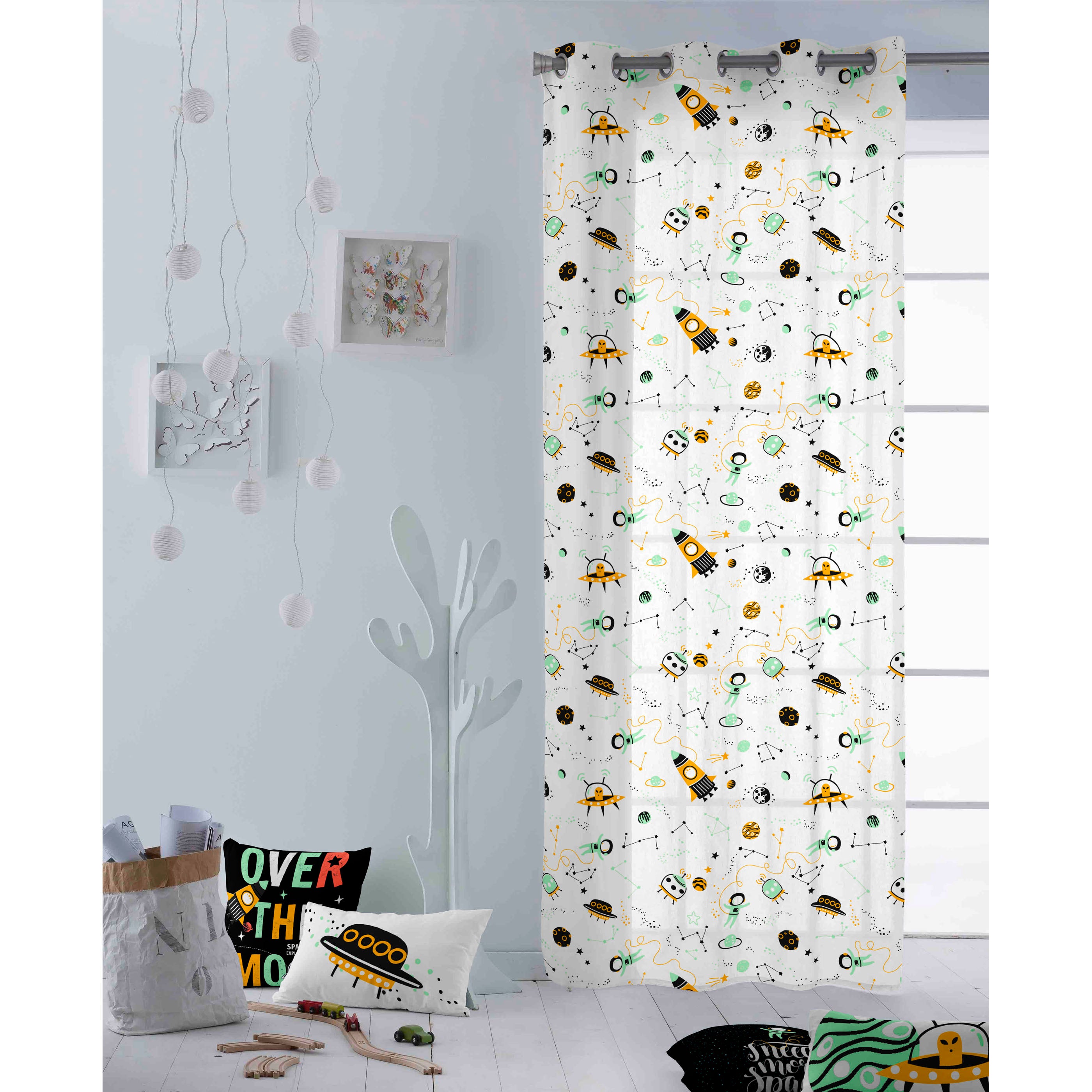 Cool Kids - Rideau à œillets - Enfant - Coton- 140x260 - Espacio Menta | Leroy Merlin