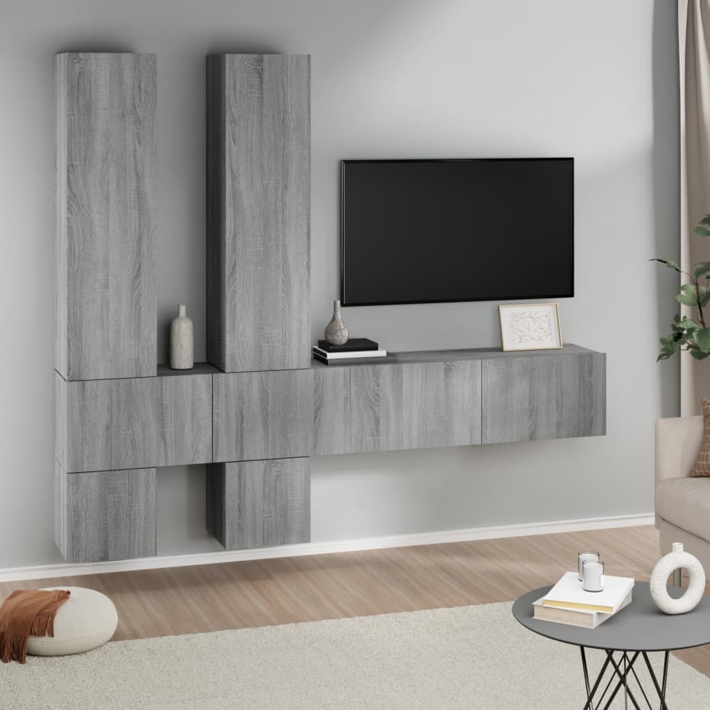Mueble de pared para TV | Mueble de salón | Armario TV madera ...