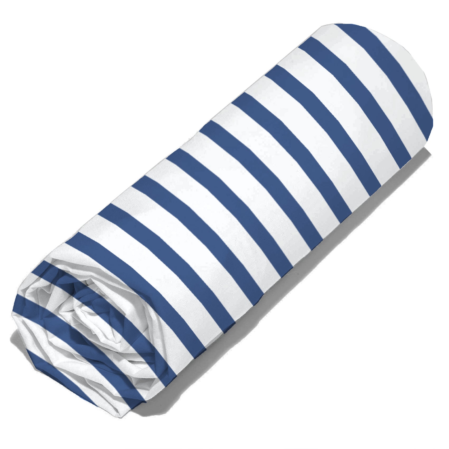 Drap housse rayé octopusse - Bleu - 90x190 cm - Coton | Leroy Merlin