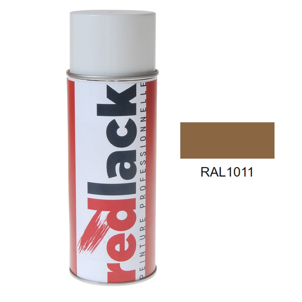 Pintura en spray Marrón beige RAL 1011 Satinado multisoporte Redlack ...