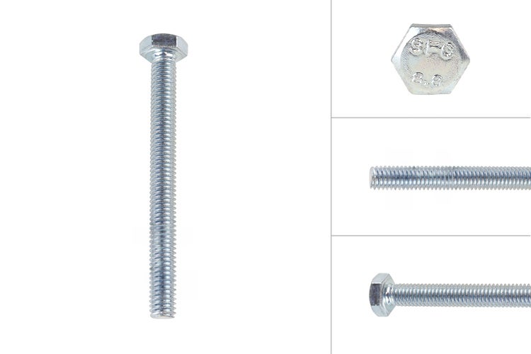 Pernos hexagonales galvanizados M6 x 70 mm - Caja 200 uds. | Leroy Merlin