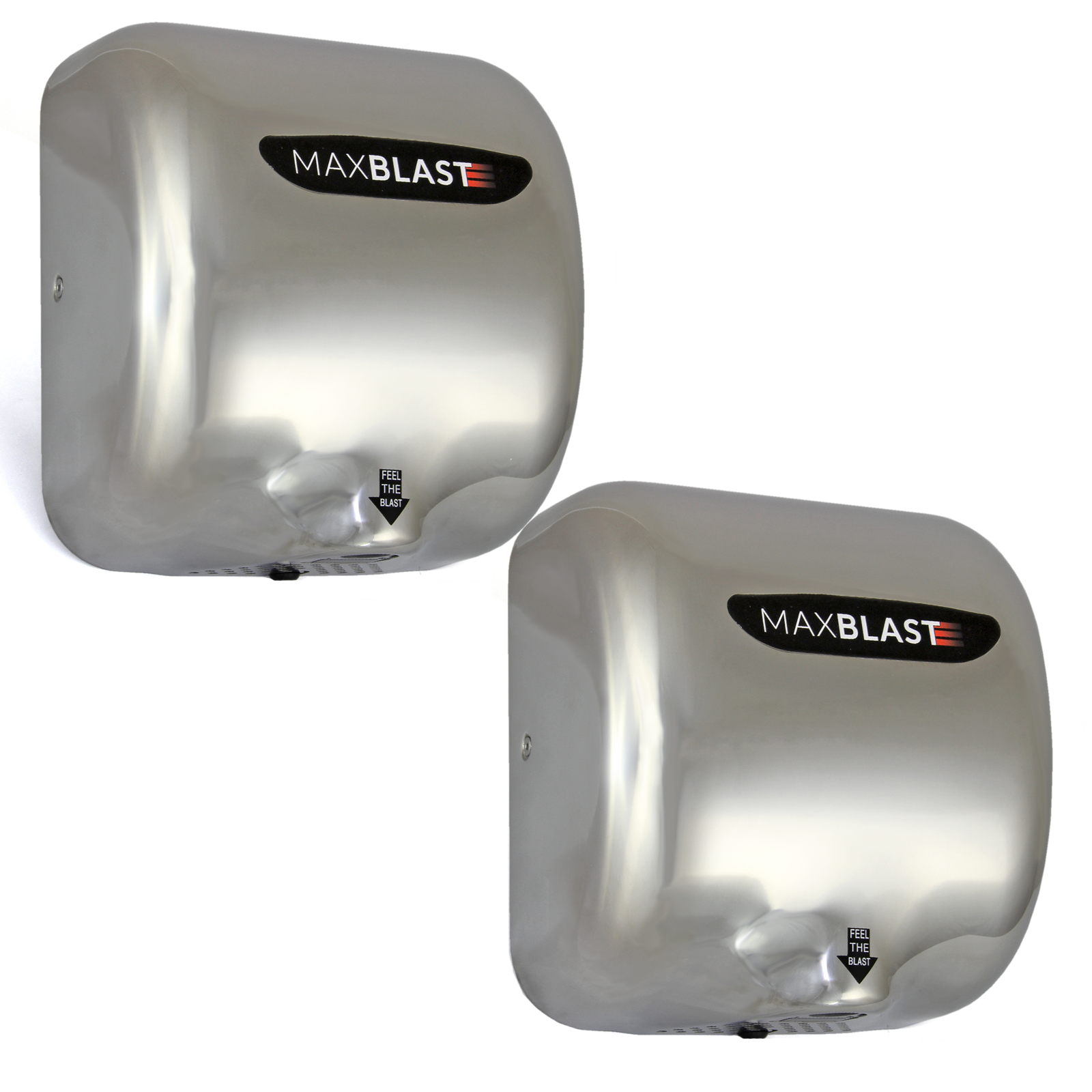 2 x Sèche-mains Electriques Automatiques en Inox Filtre HEPA pour ...