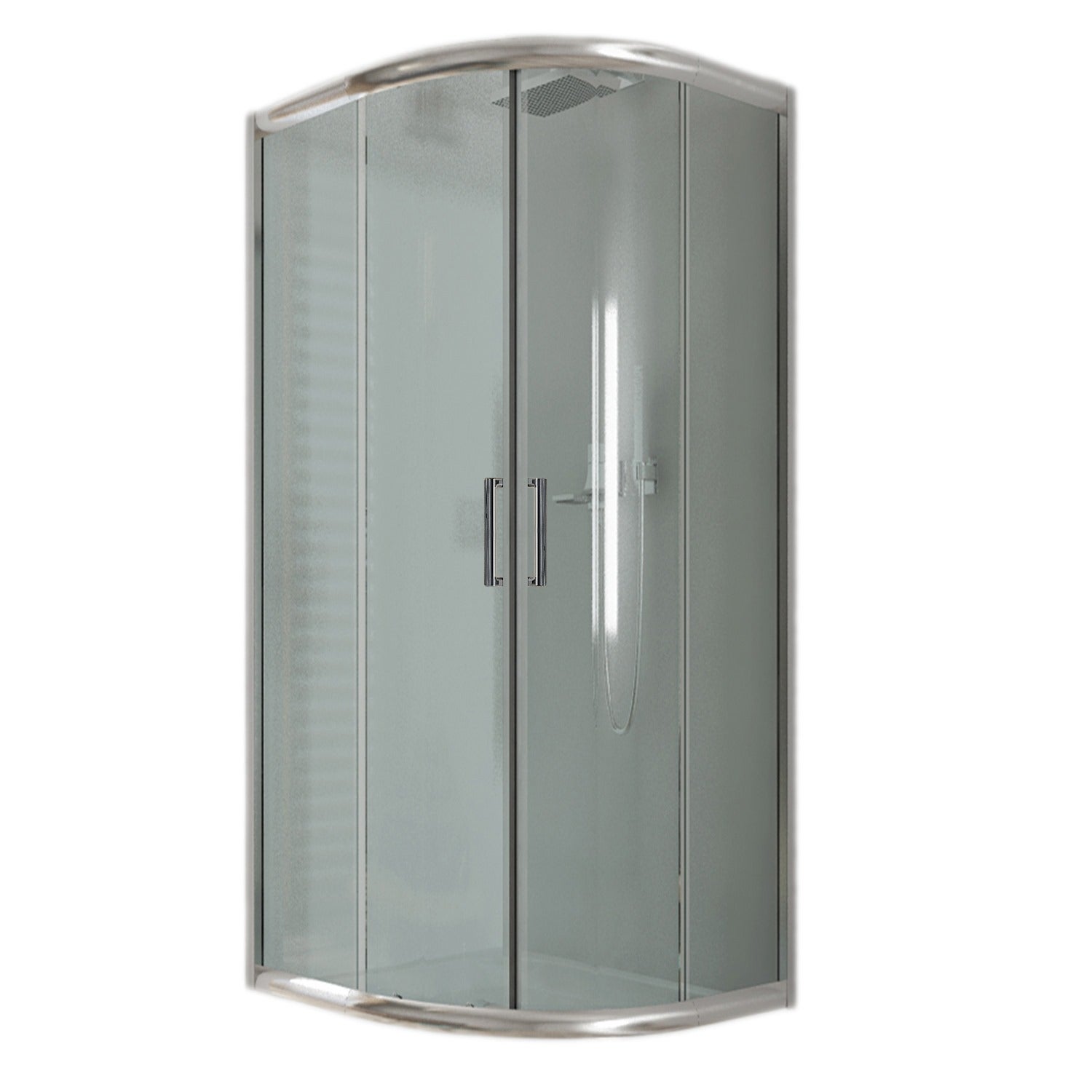 Cabine Paroi Douche Demi-Circulaire 90x90 H185 Transparent 6mm mod ...
