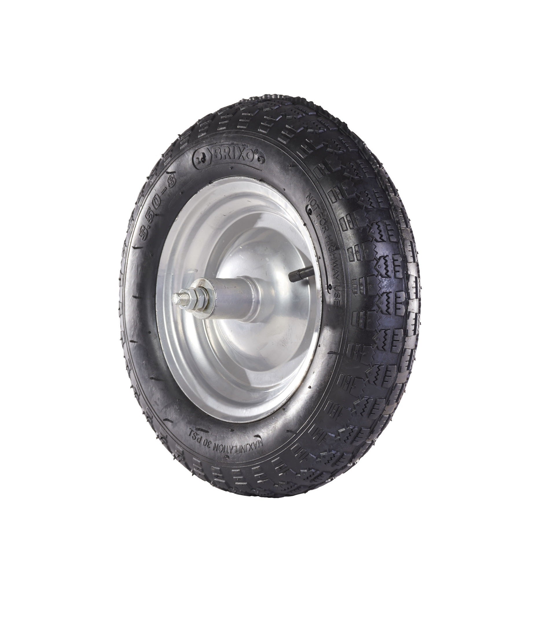 Rueda neumática 350x80 con rodamientos de carretilla | Leroy Merlin