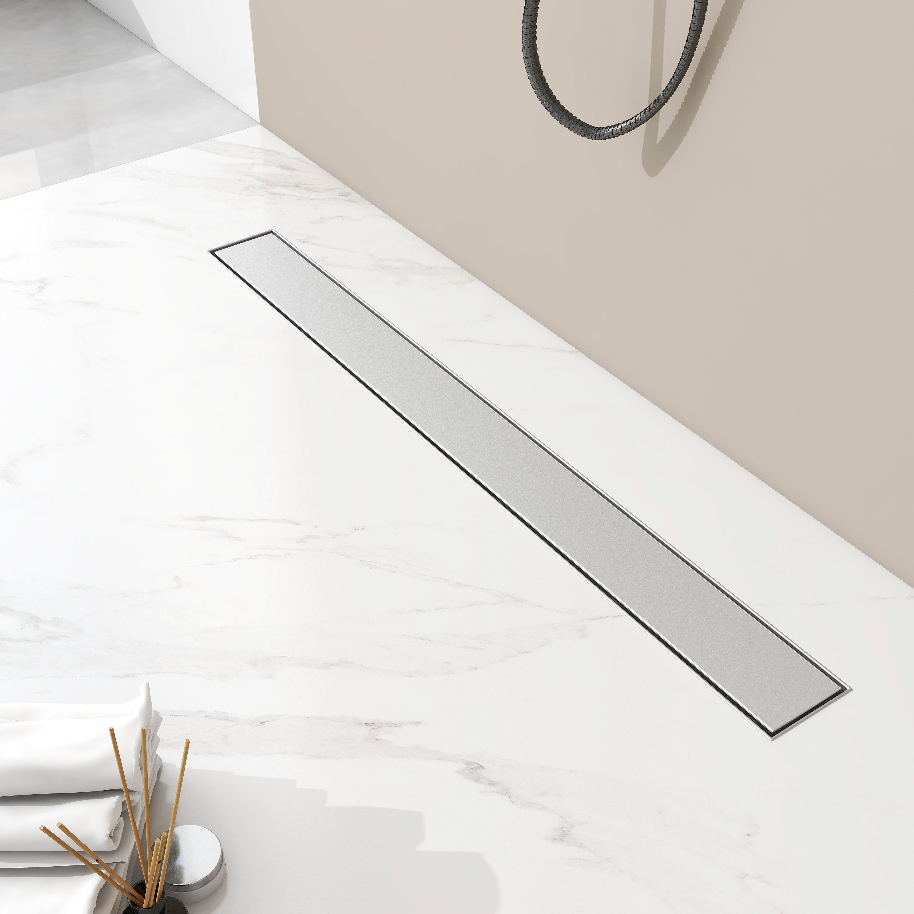 AICA Desagüe Lineal de Ducha de Acero Inoxidable, 90cm Panel 2 en 1 ...
