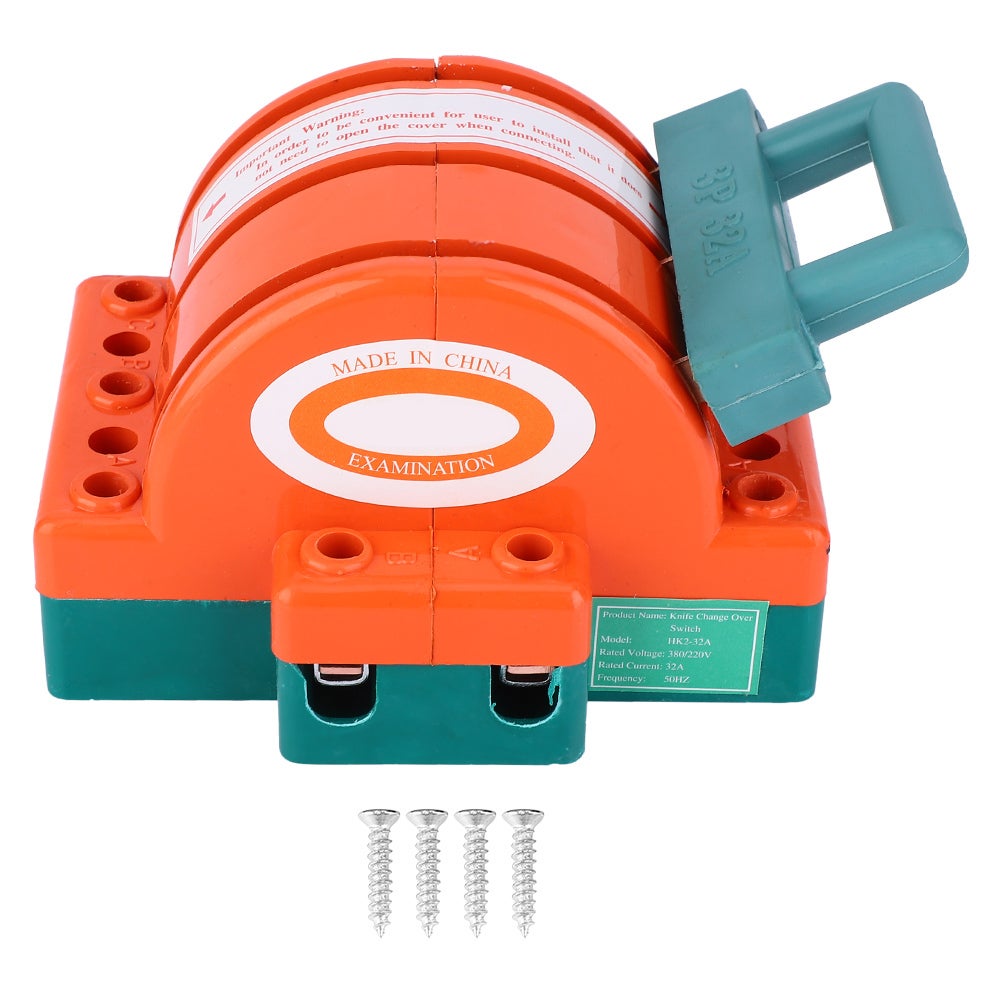 Sectionneur électrique double coupure Orange Red 3P borne Connection ...