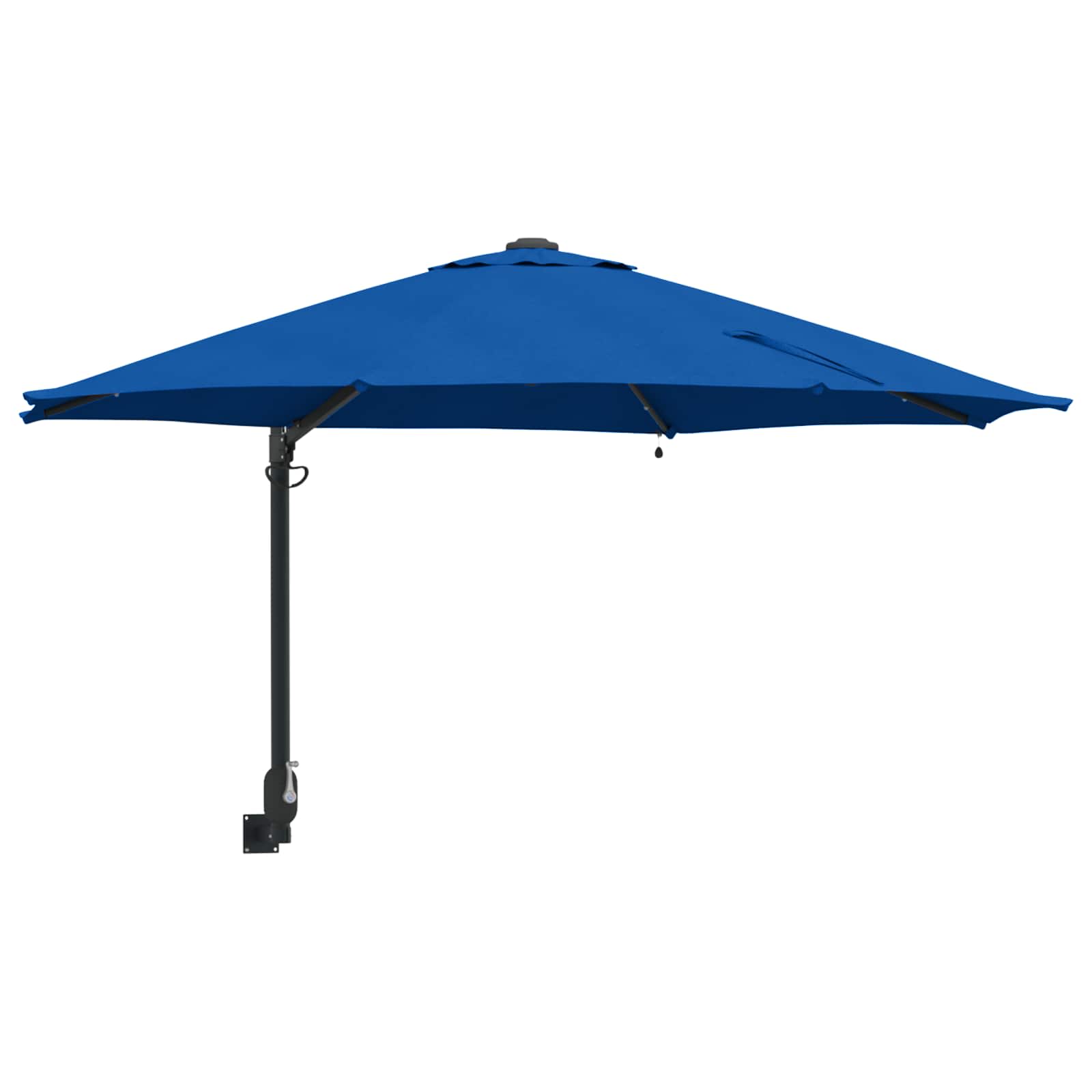 Sombrilla de jardín Manual Azul azur 248 x 248 x 148 cm | Leroy Merlin