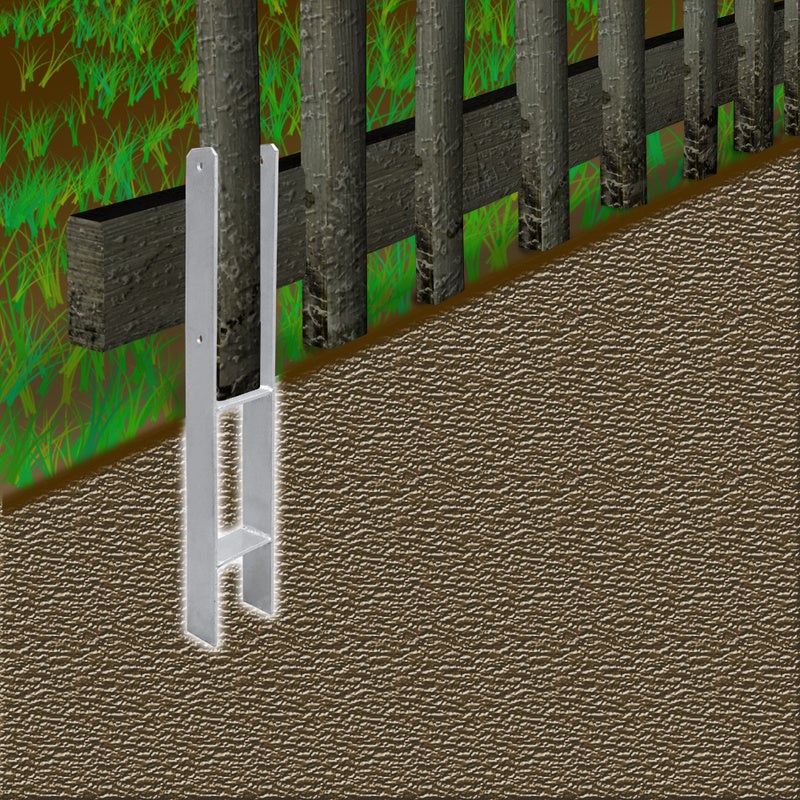 Anclaje H Soporte de poste galvanizado en caliente Anclaje de poste ...