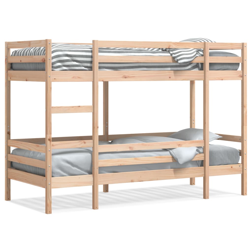 Lit superposé sans matelas en pin massif 90x200 cm | Leroy Merlin