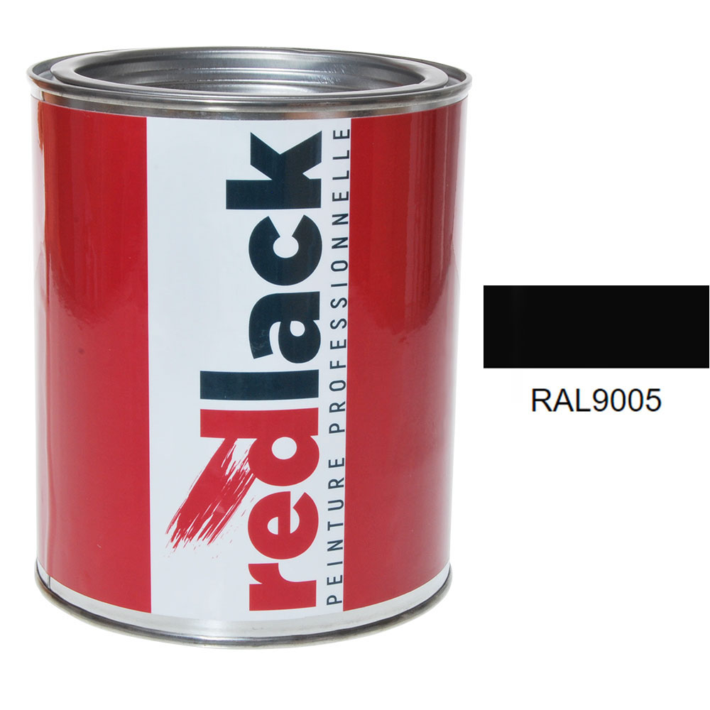 Pintura Negro oscuro RAL 9005 Brillo multisoporte 1L Rojizo | Leroy Merlin
