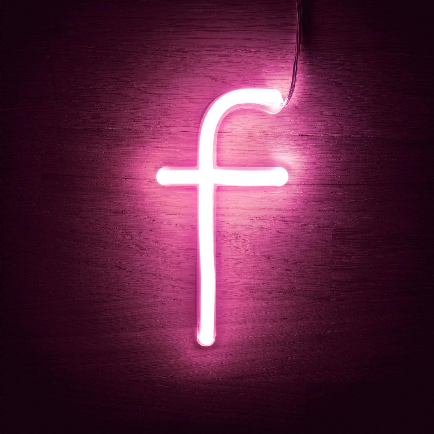 Ledkia Lettere LED Neon Rosa F Rosa | Leroy Merlin